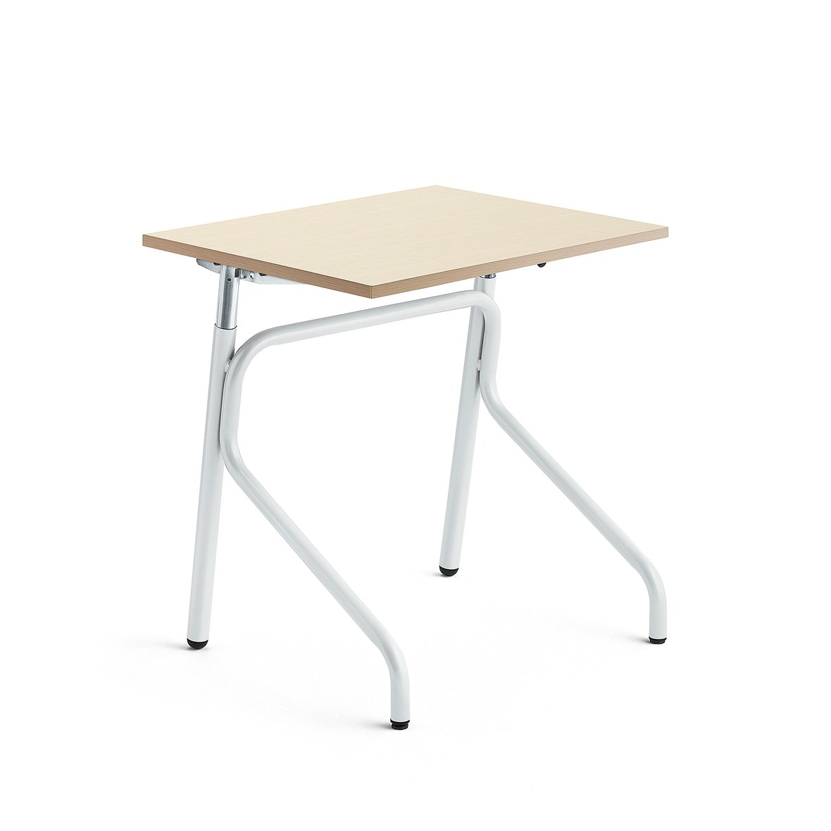 Sit-stand student desk ADJUST, 700x600 mm, acoustic high pressure ...