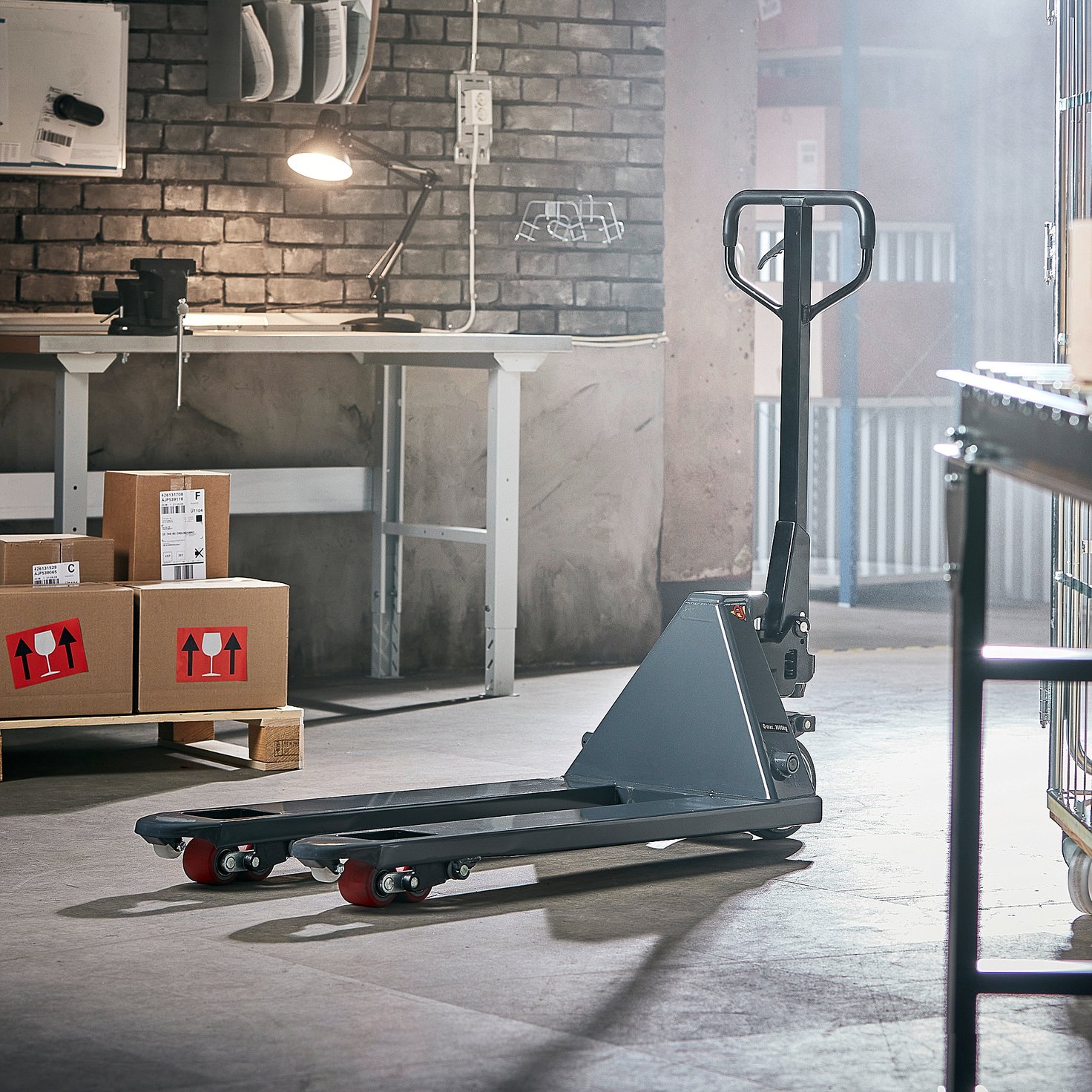 Pallyftare BOOST, Quicklift, 2000 kg, 1150 mm, boggie, gummi ...