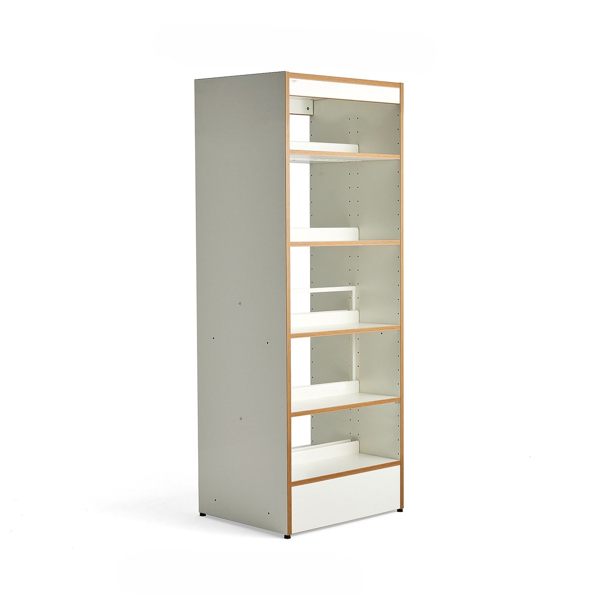 Library bookshelves STORY, basic, double-sided, 1920x747x585 mm, 5 ...