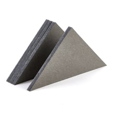 Lydabsorbent PATTERN, H600 B600 T40 mm, 4-pk., beige | AJ Produkter