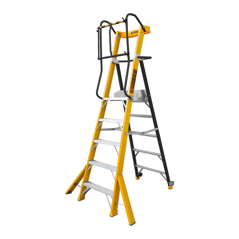 Glass Fibre Podium Steps Insulate 5 Treads H 1375 Mm Aj Products