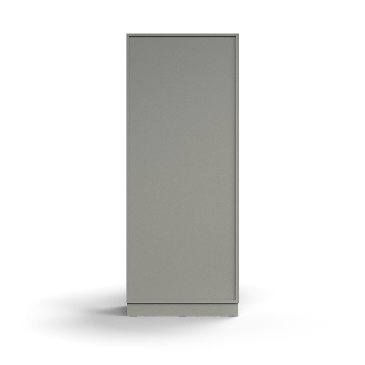 Lockable sliding door cabinet QBUS, 4 shelves, base frame, handles ...