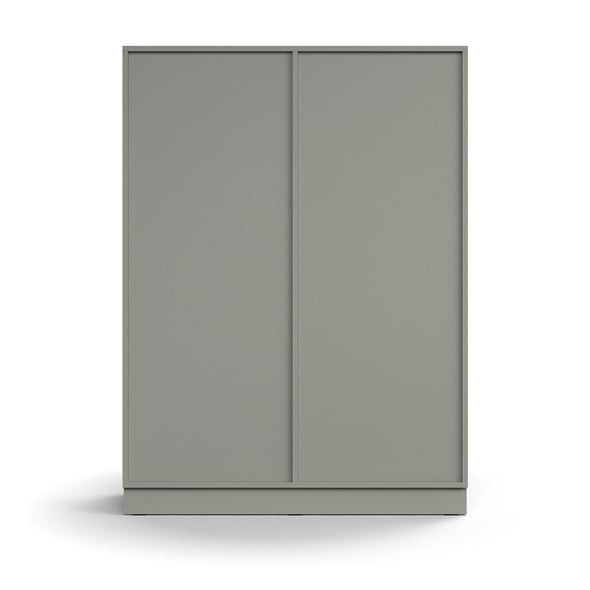 Låsbart skab med skydedøre QBUS, 3 hylder, sokkel, dørhåndtag ...