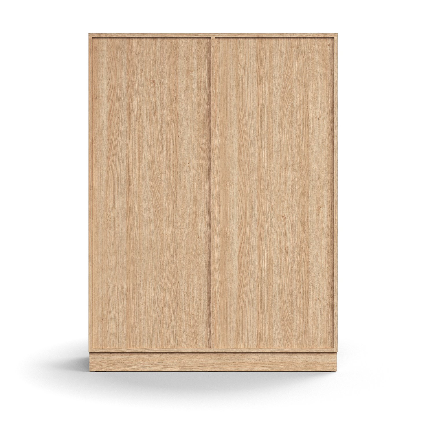 Lockable sliding door cabinet QBUS, 3 shelves, base frame, handles ...