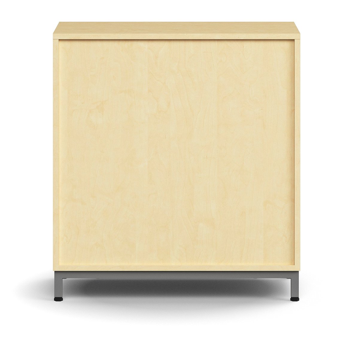 Lockable sliding door cabinet QBUS, 1 shelf, leg frame, handles ...