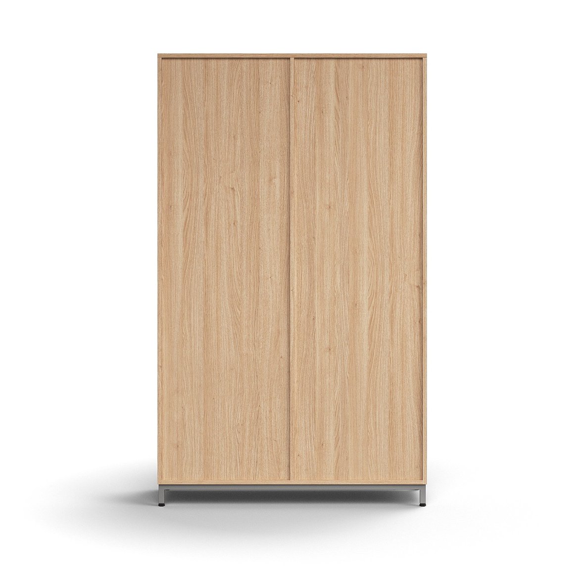 Lockable sliding door cabinet QBUS, 4 shelves, leg frame, handles ...