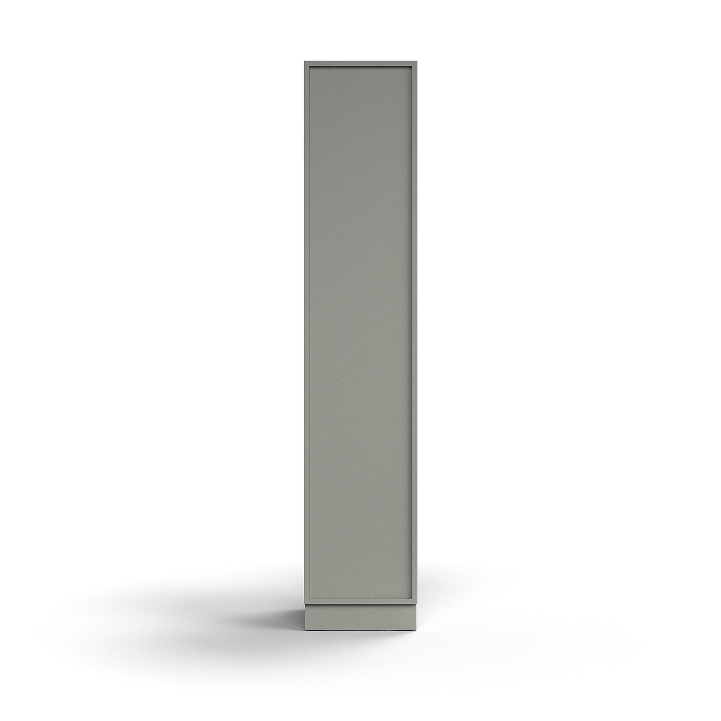 Skap QBUS, 4 hyller, sokkel, håndtak, H2020 B400 D420 mm, lys grå | AJ ...