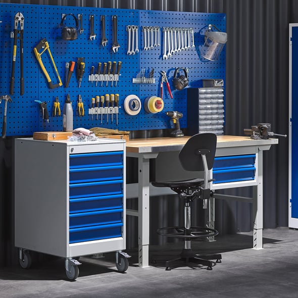 Tool panel, wall mounted DIRECT, 1000x1000 mm | AJ Products