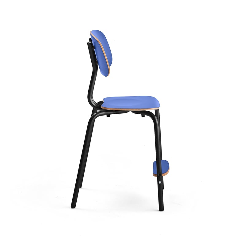 Classroom chair YNGVE, 4 legs, anthracite, midnight blue, H 520 mm | AJ ...