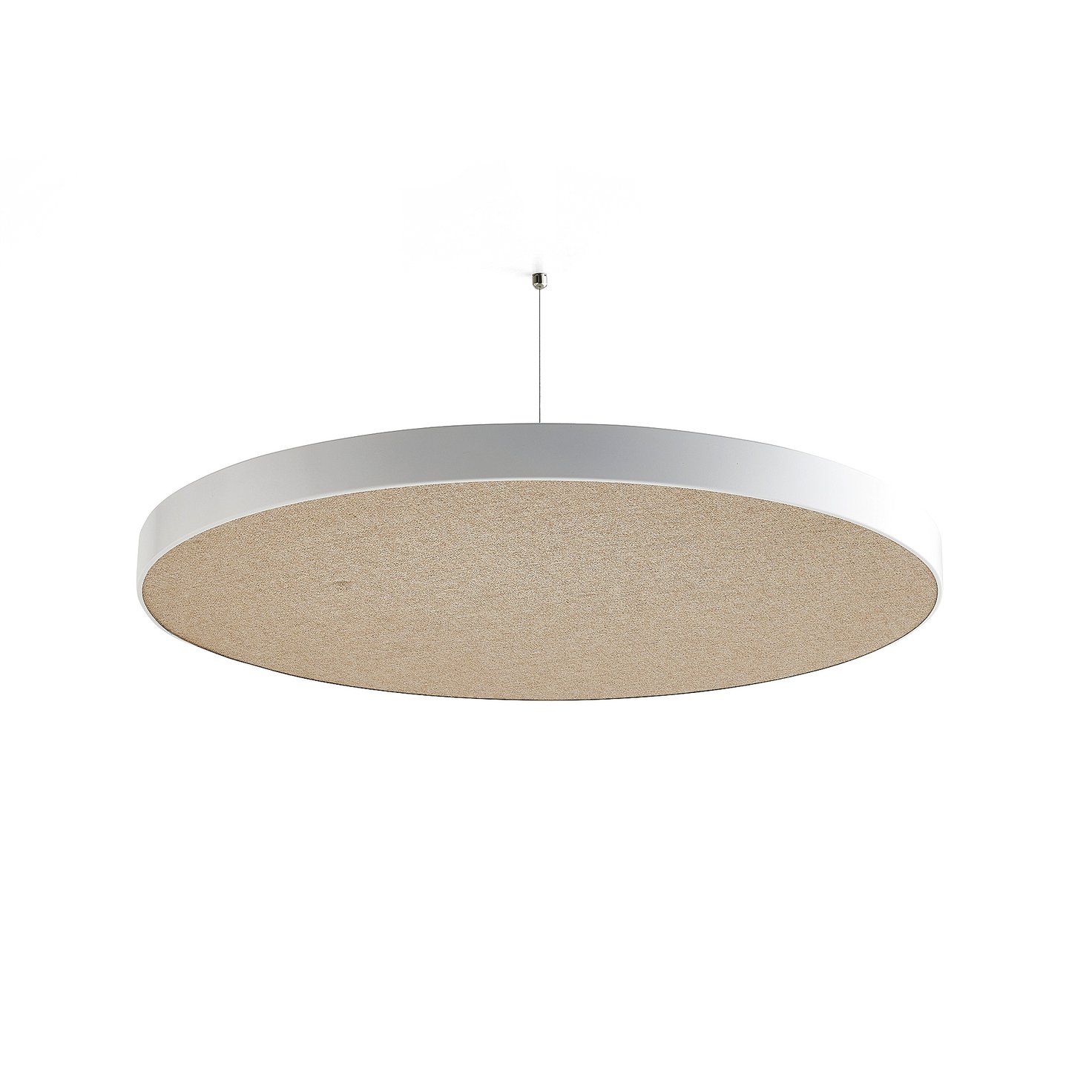 Acoustic panel GRACE, circle, Ø780x52 mm, ceiling hanging, beige | AJ ...