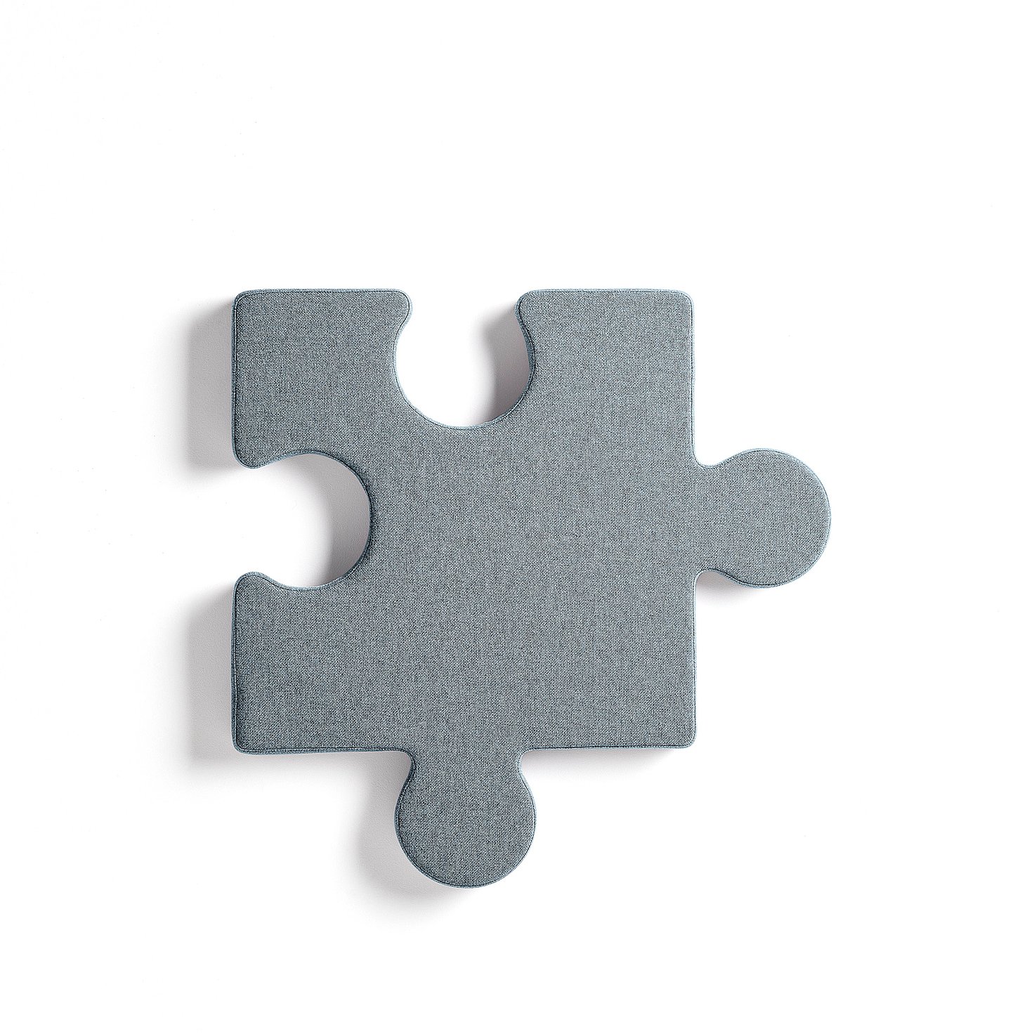 Lydabsorbent POLY, puslebrikke, B700 H700 T50 mm, veggmontert, lys blå ...