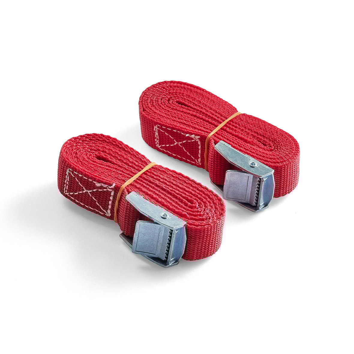 Long lashing strap, 2500 mm, red, pack of 2 | AJ Products