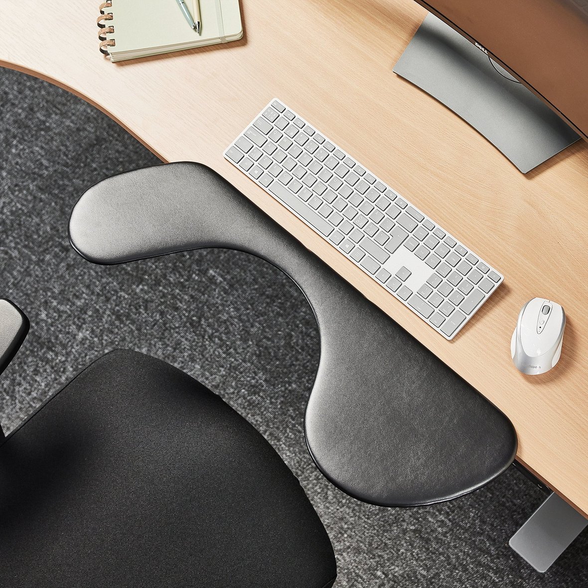 Desk forearm support, black | AJ Products